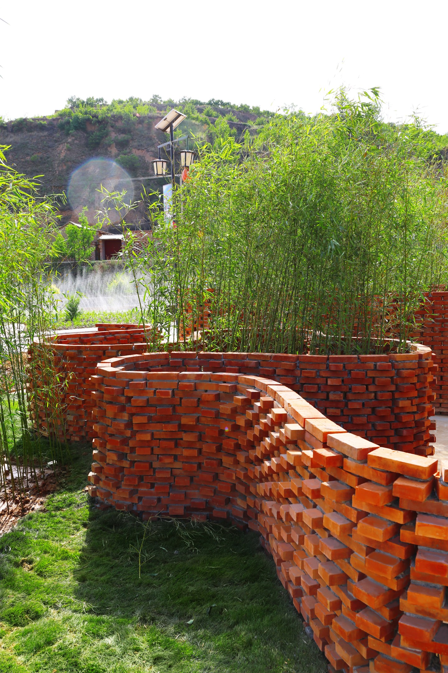 A brick labyrinth garden by robotic construction – Luo Dan's Archive